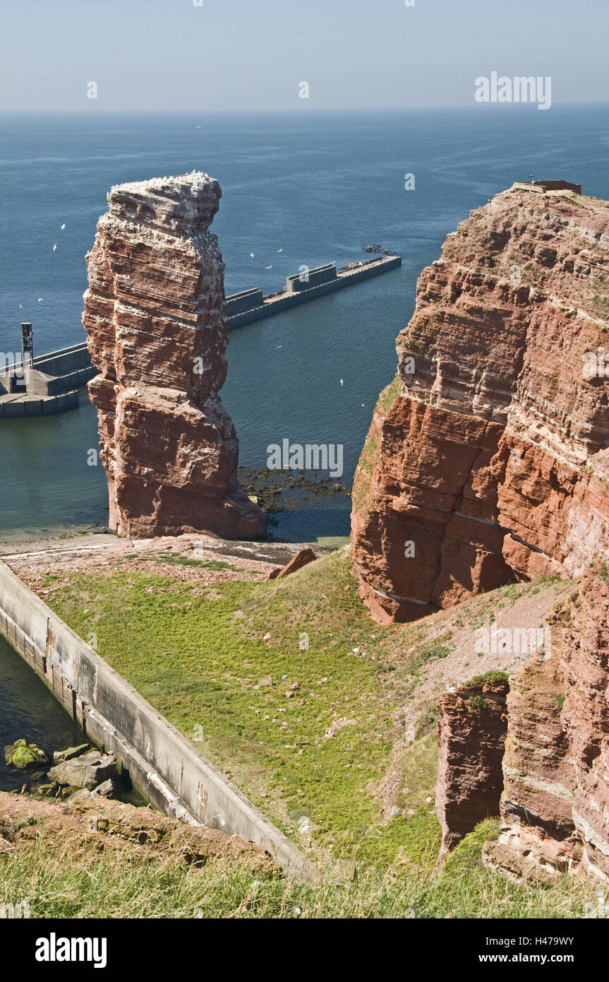 Germany, Schleswig-Holstein, Helgoland, island, steep coast, 'Lange ...