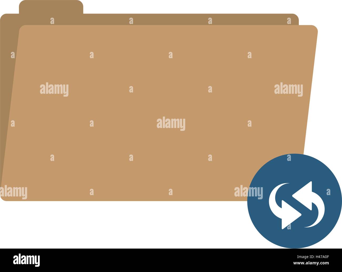 folder symbol to update files vector illustration Stock Vector Image ...