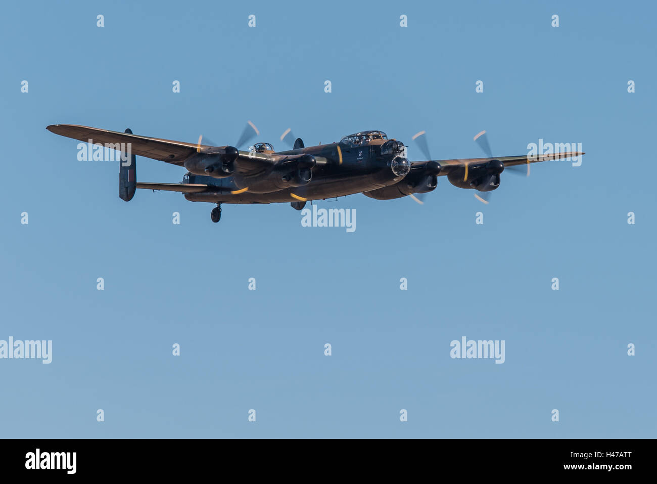 The sole airworthy Avro Lancaster bomber flying in the UK, PA474 ...