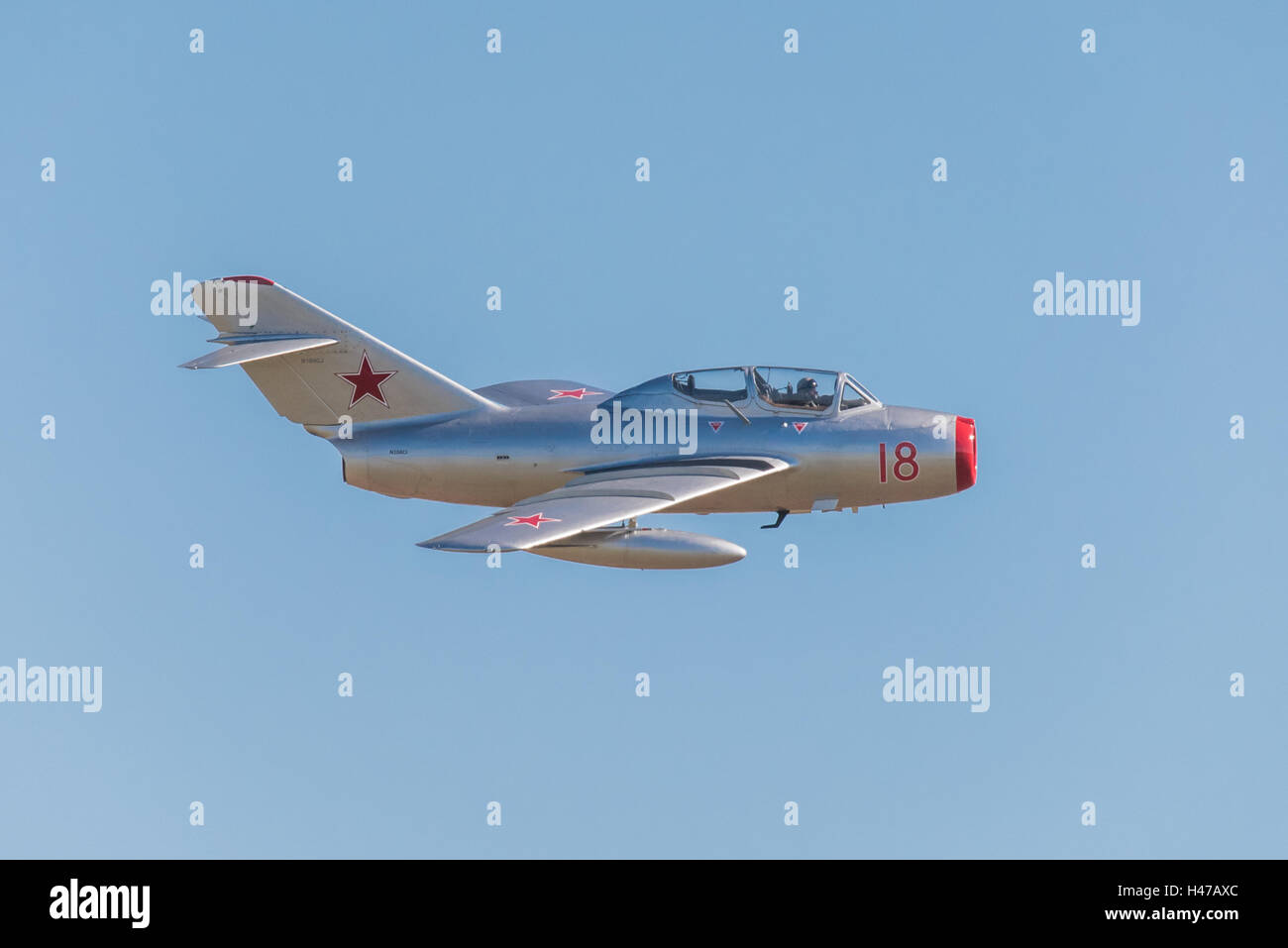 Mikoyan-Gurevich MiG-15UTI two-seat trainer operated by the Norwegian ...