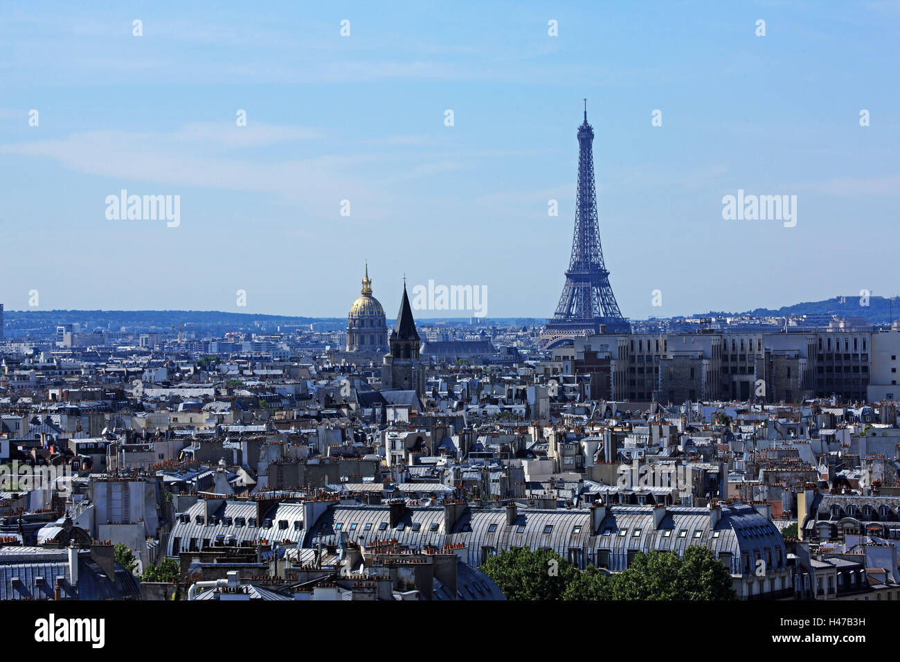 France, Paris, Eiffel Tower, town overview, town, capital, travel ...