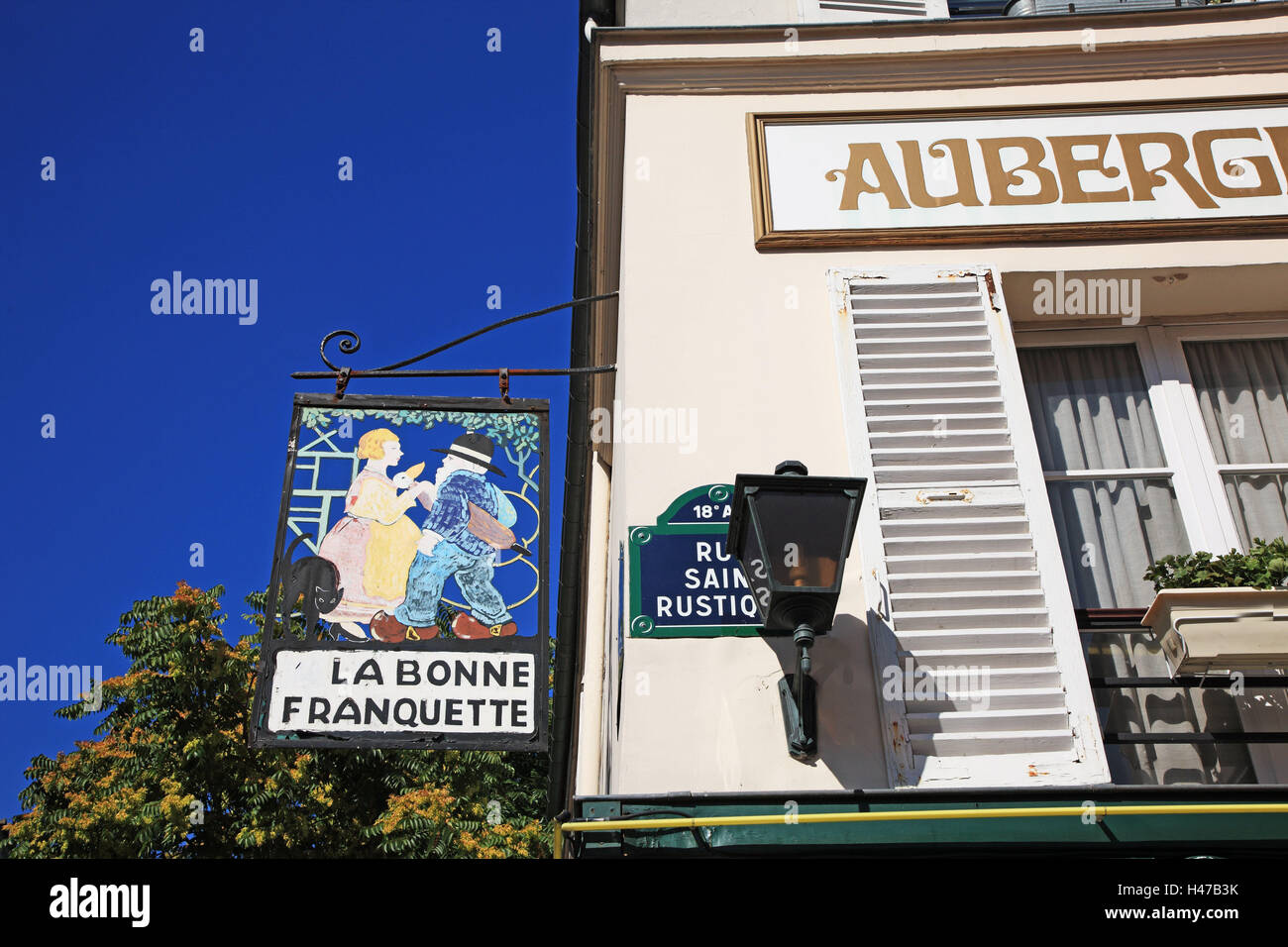France, Paris, Montmartre, sign, part town, sign, tip, hotel, Europe ...