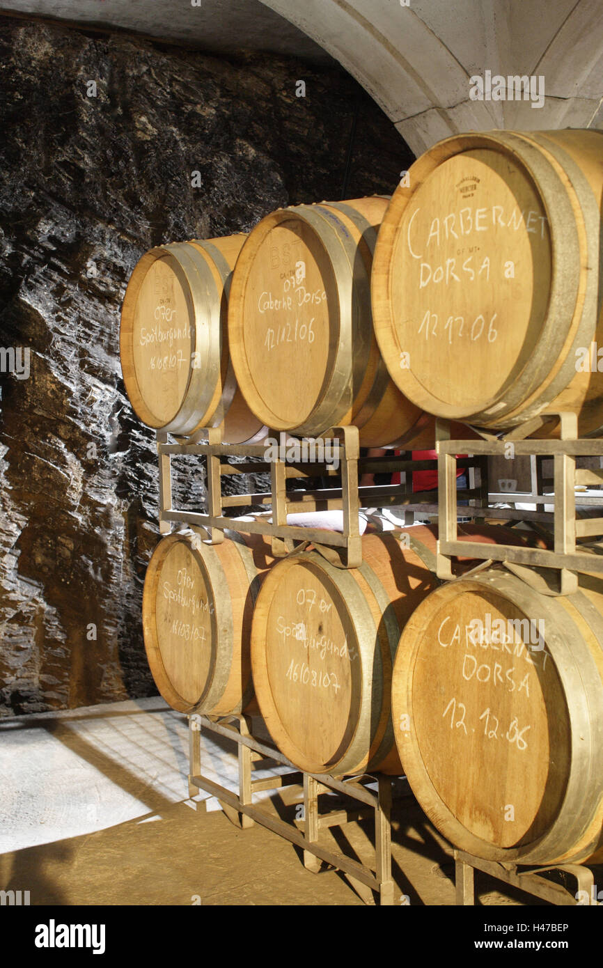 Wine cellar, wine casks Stock Photo - Alamy