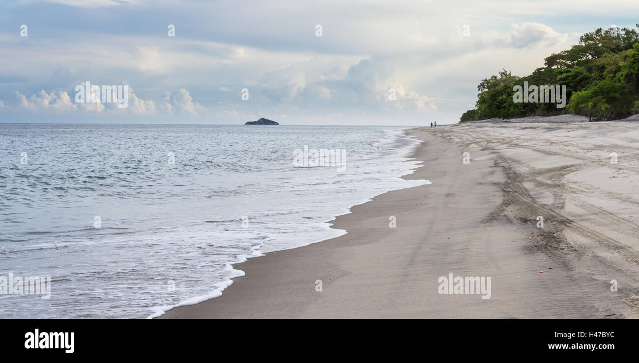 Santa Clara, Panama- June 10: Tranquil beach scene in the pacific coast ...