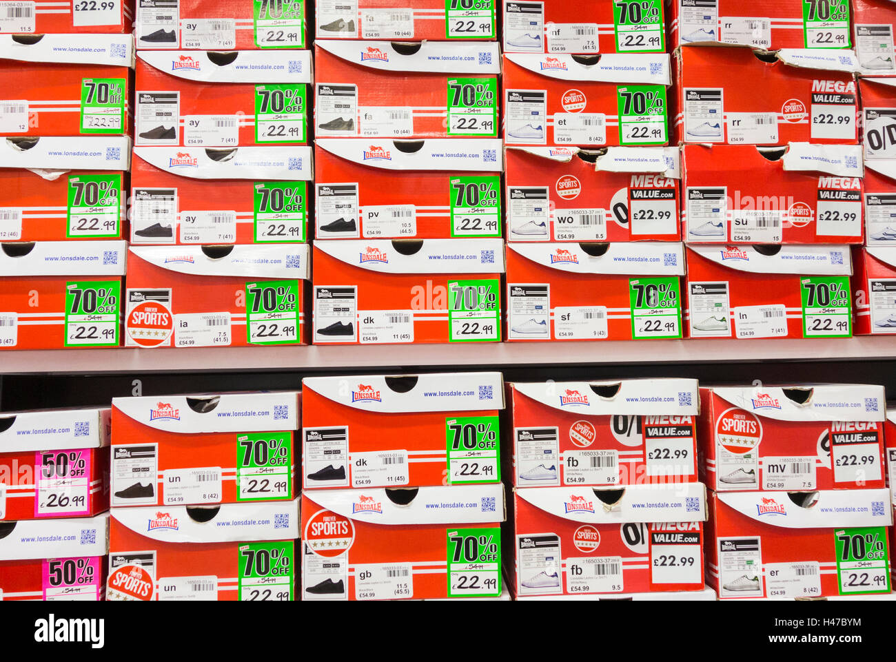 Footwear boxes hi-res stock photography and images - Alamy
