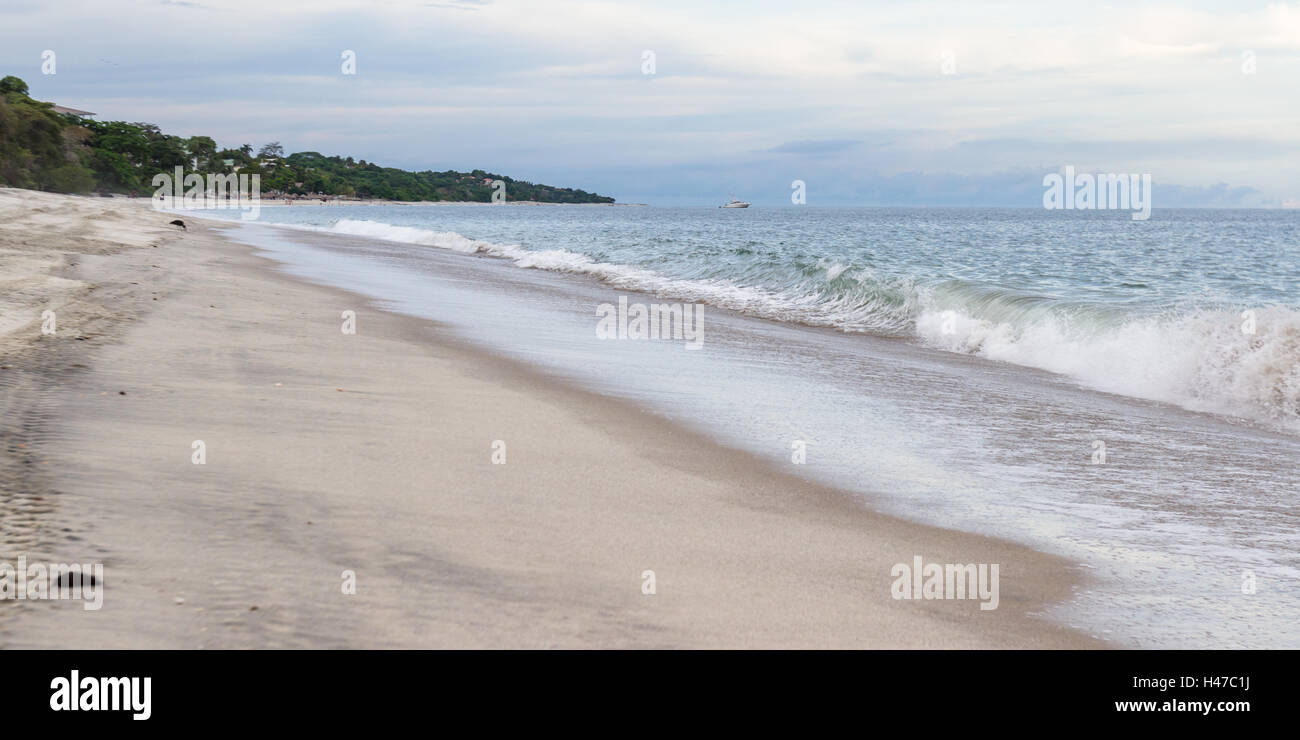 Santa Clara, Panama- June 10: Tranquil beach scene in the pacific coast ...