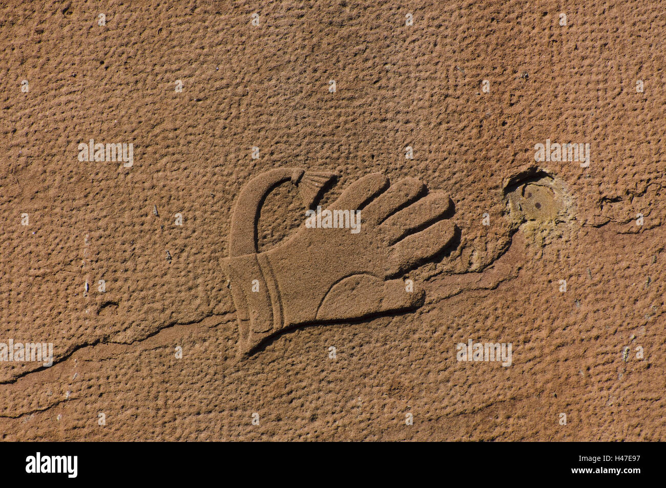 Heidelberg, glove home, water castle deep castle, detail, with glove ...