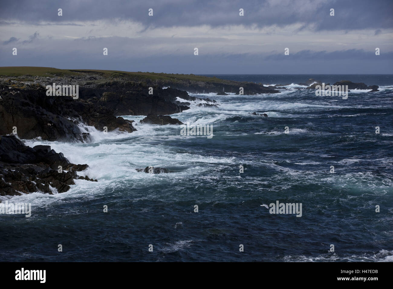 Shetland islands, Main country, coast, sea, surf Stock Photo - Alamy