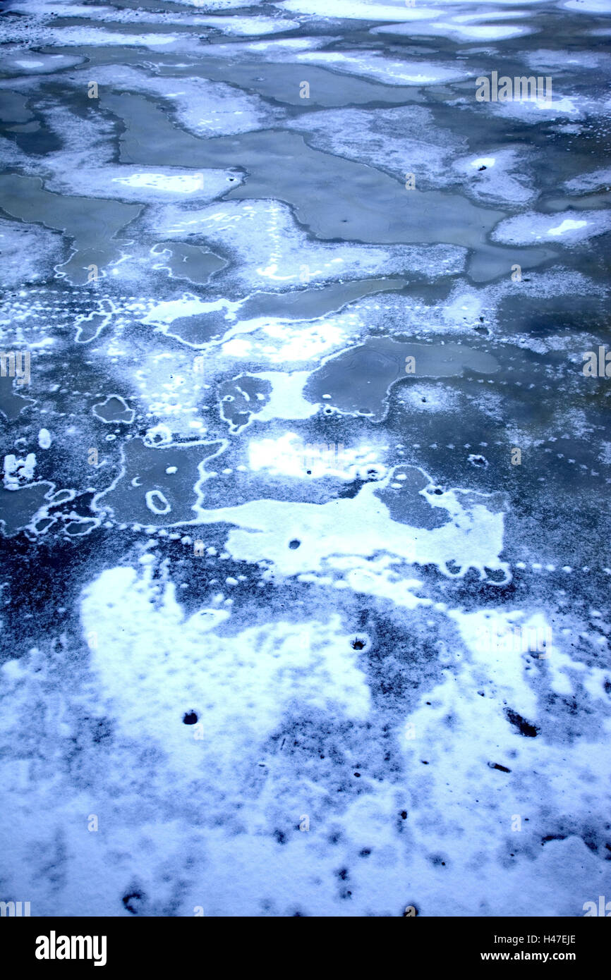Water surface, frozen, ice Stock Photo - Alamy