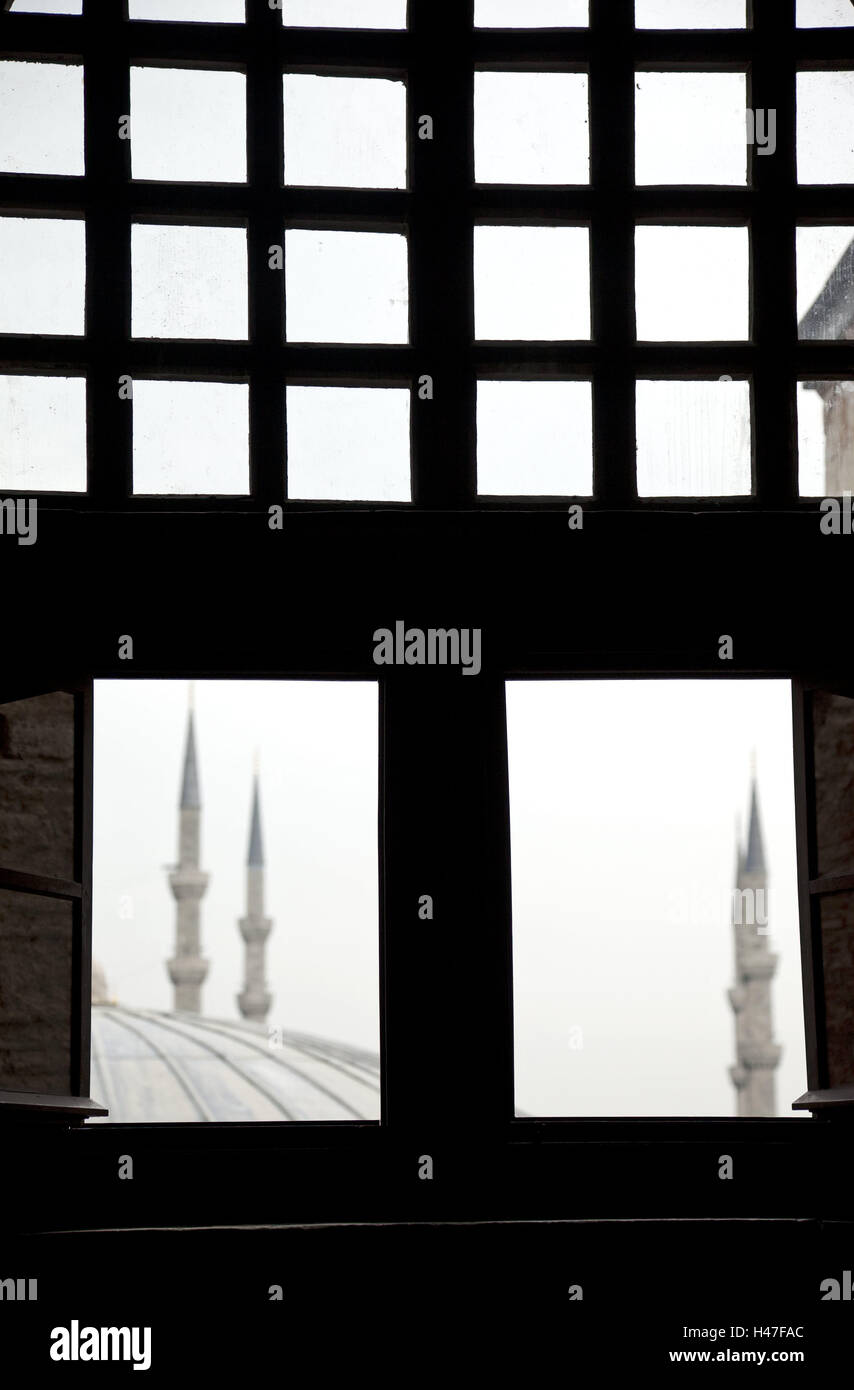 Window, view, architecture, mosque, oriental, architecture, minaret ...