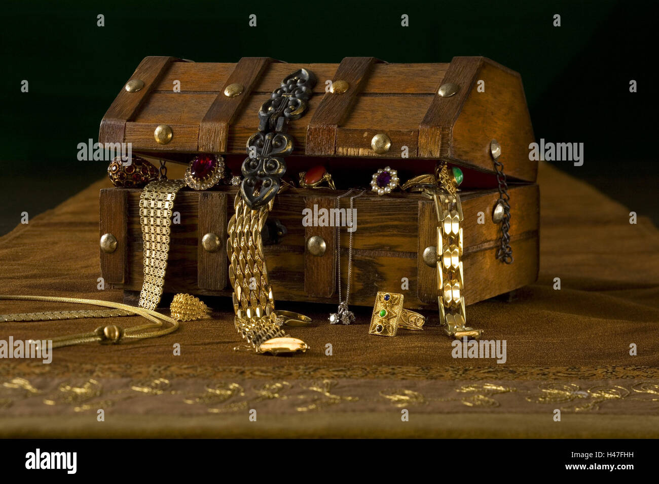 Treasure small boxes completely jewellery Stock Photo - Alamy