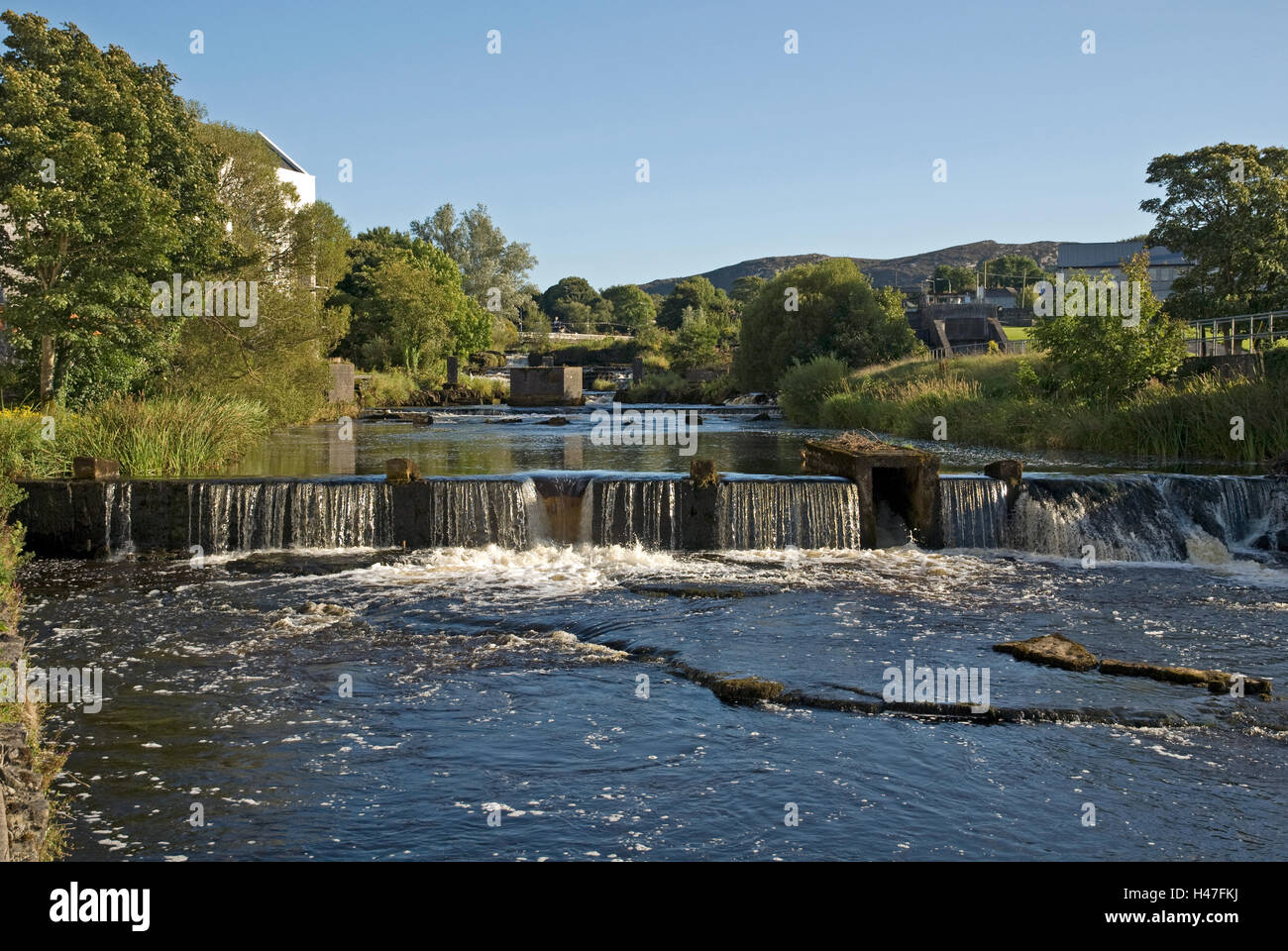 OWENMORE RIVER, BALLYSADARE, SLIGO WHERE POLLEXFEN MILL, OWNED BY POET ...