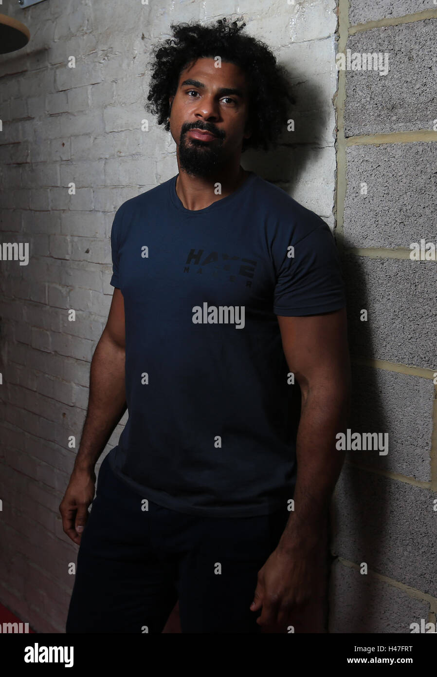 David haye poses photo following media workout hayemaker gym hi-res ...