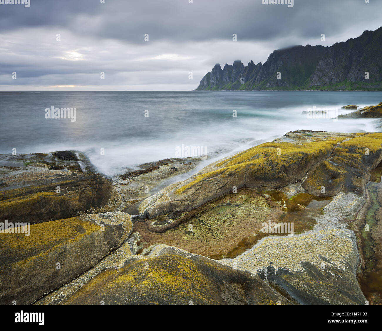 Norway, Nordland, Troms, island Senja, Ersfjord Stock Photo - Alamy