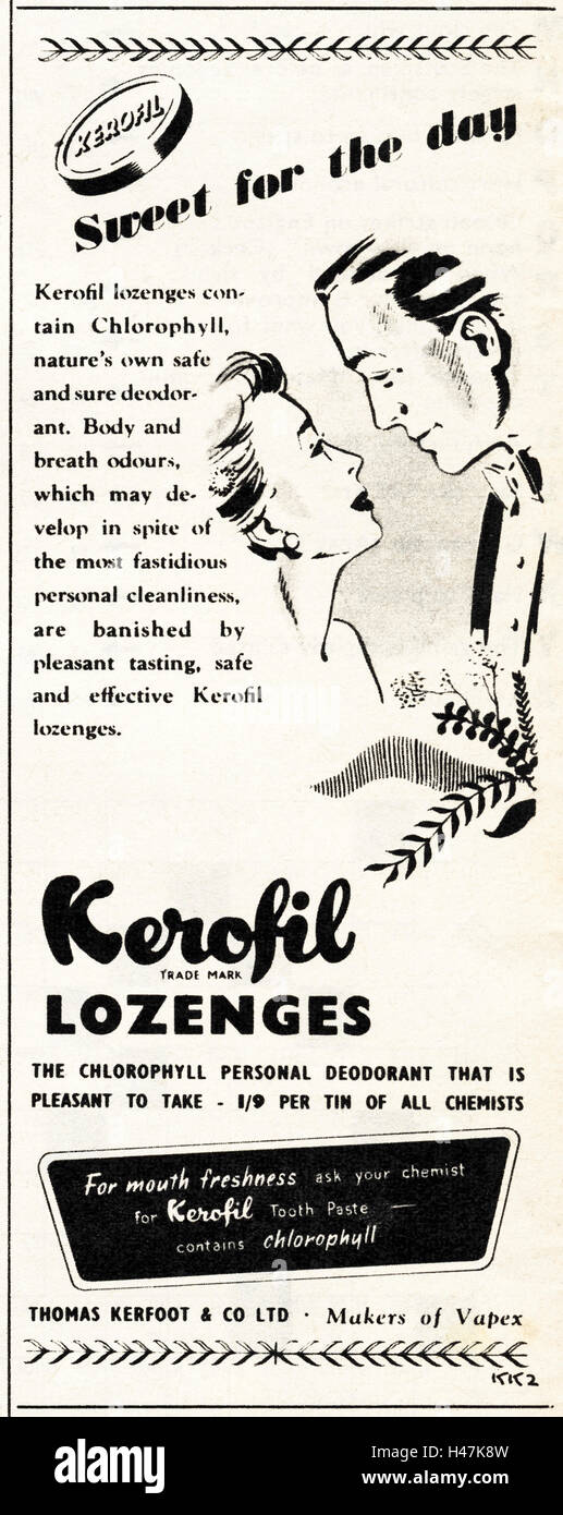 1950s advertising advert from original old vintage magazine dated 1952 ...
