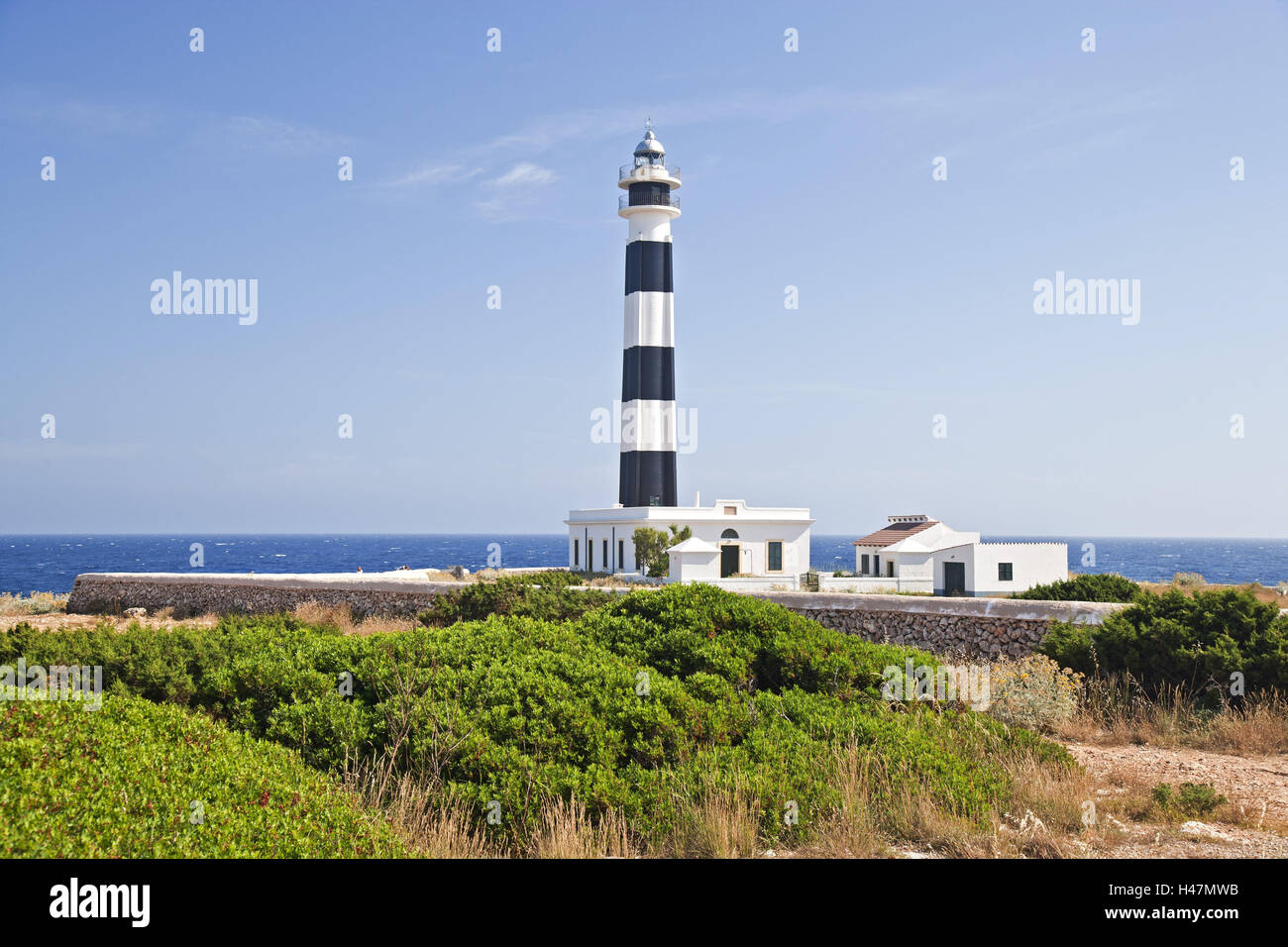 Lighthouse in Cap d'artrutx, Menorca Stock Photo - Alamy
