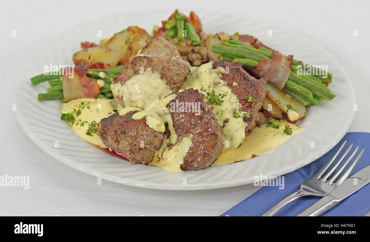 Plate, main meal Stock Photo - Alamy