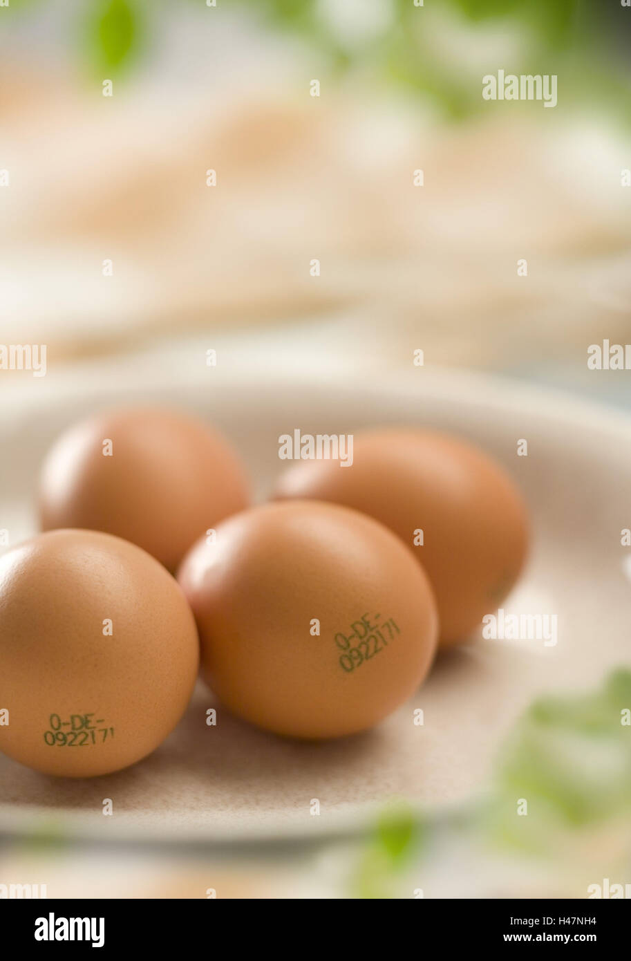 Biology eggs in beige peel Stock Photo - Alamy
