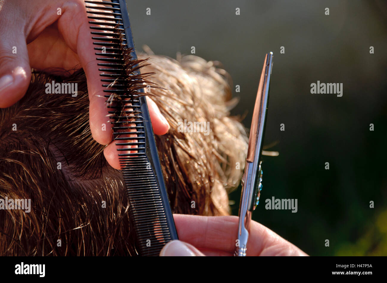 Summer haircut hi-res stock photography and images - Alamy