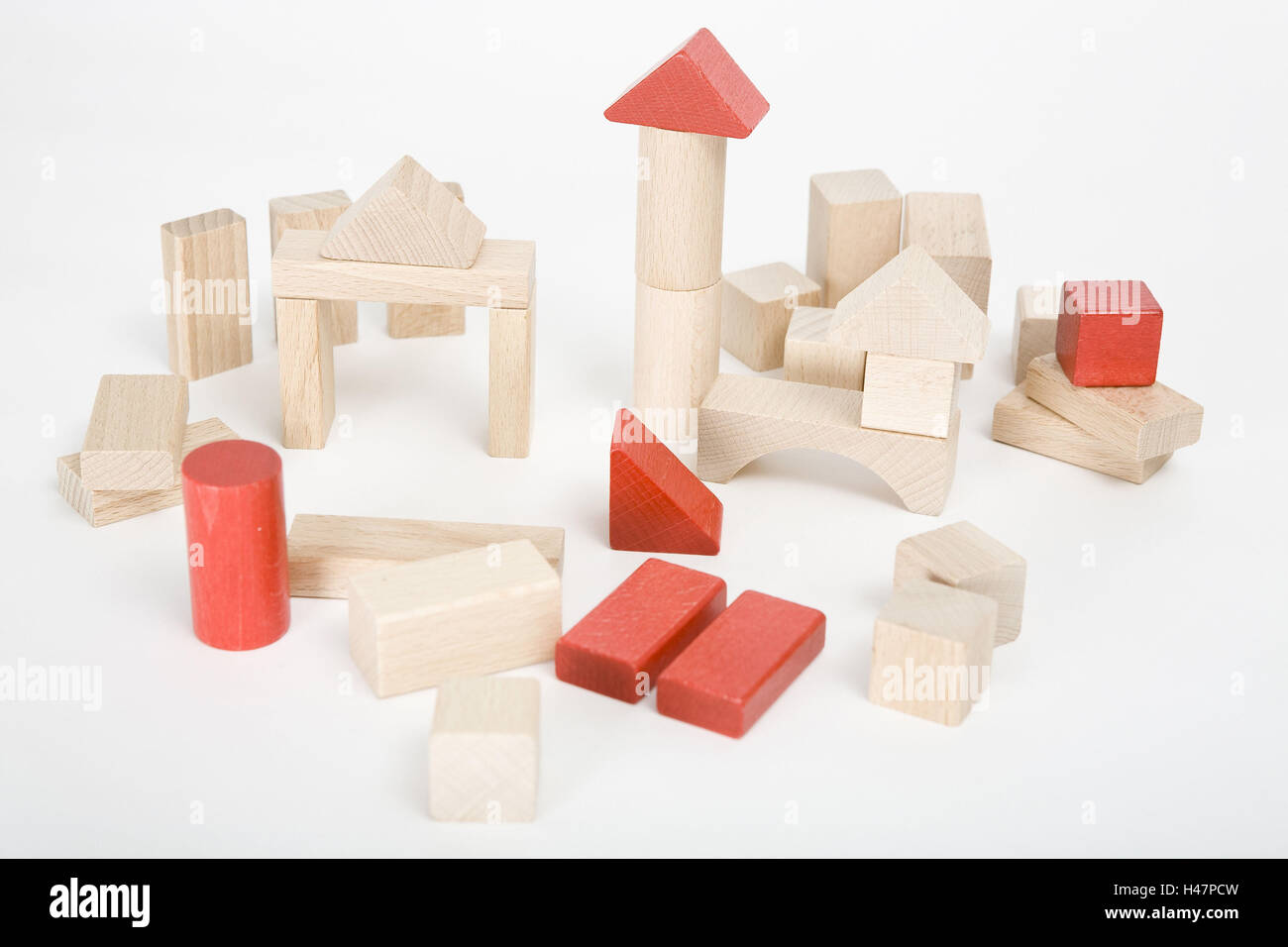 Components, timber-frame construction blocks Stock Photo - Alamy