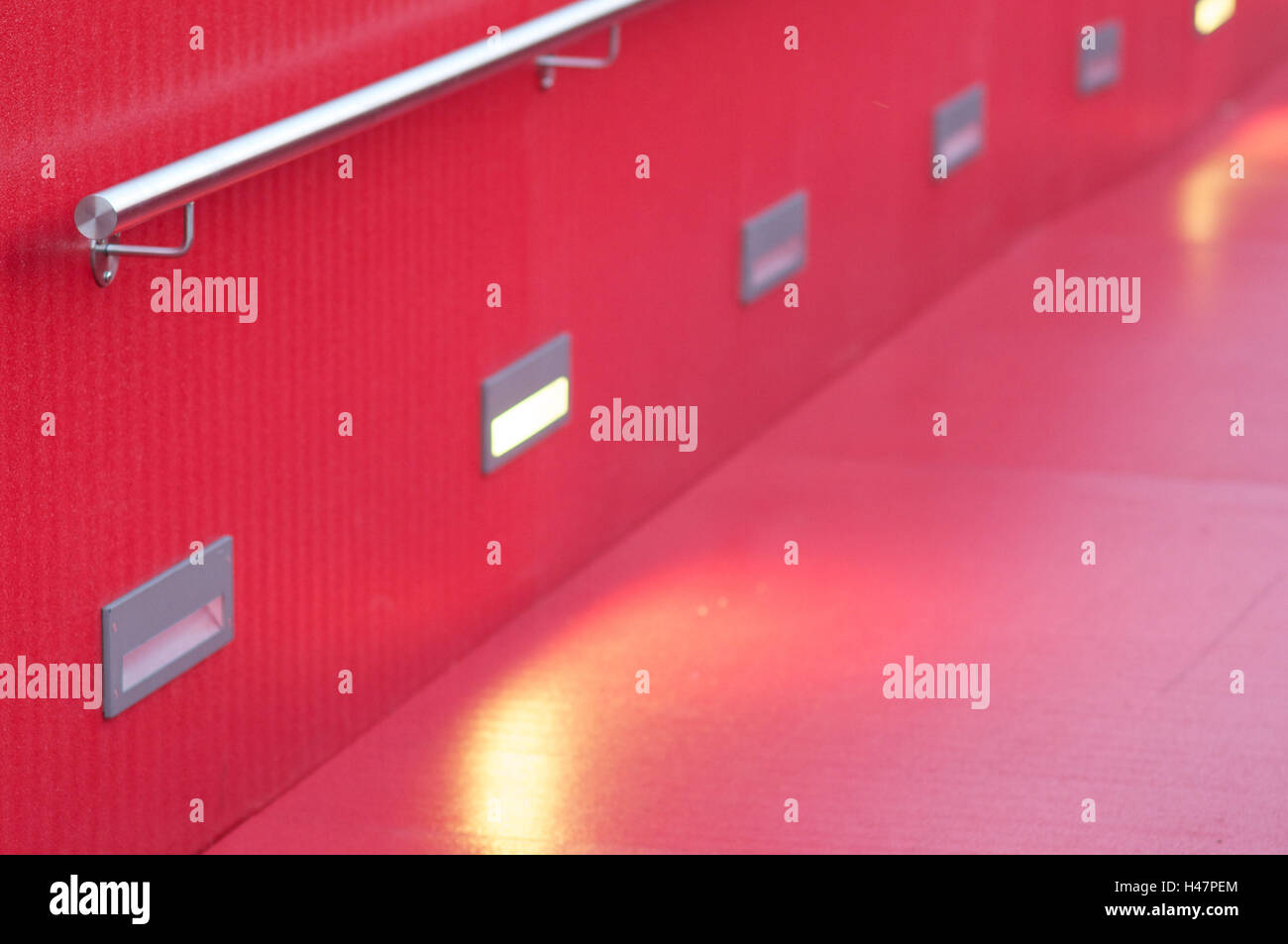 Red handrail hi-res stock photography and images - Alamy