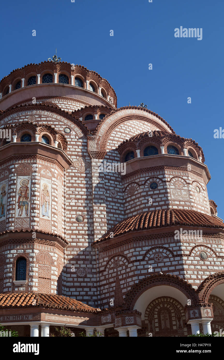 The Byzantine style Greek Orthodox church of Nea Moudania, Macedonia ...