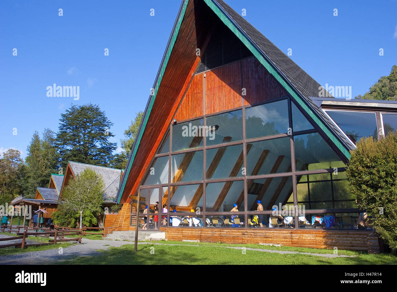 Chile, Patagonia, X. Region, National Park Puyehue, thermal bath ...