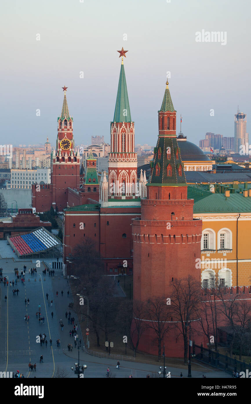 Moscow, Red Square, Kremlin, overview Stock Photo - Alamy