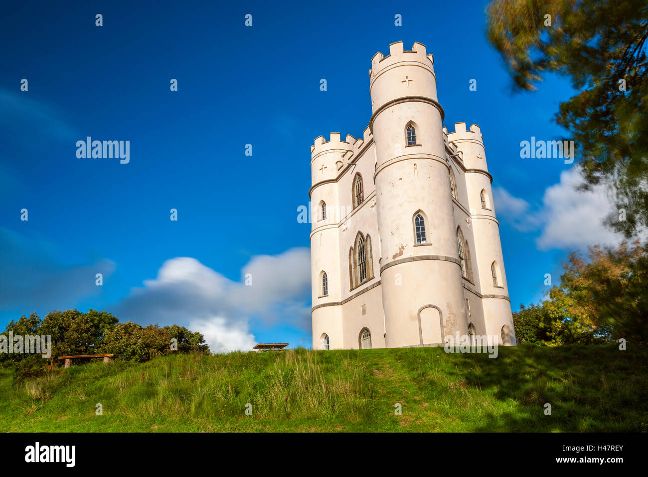 Haldon Belvedere triangular tower also known as Lawrence Castle, Exeter ...