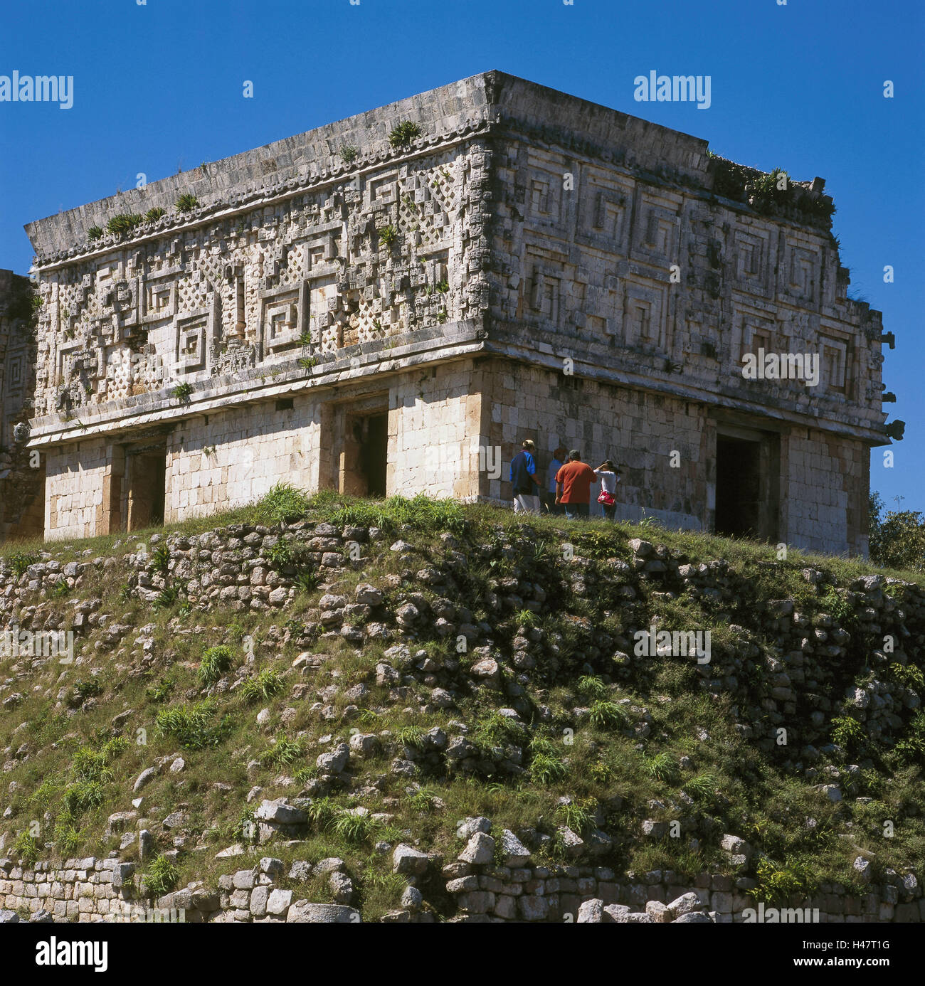 Mexico, peninsula Yucatan, Uxmal, Maya's site, ruin, governor's palace ...