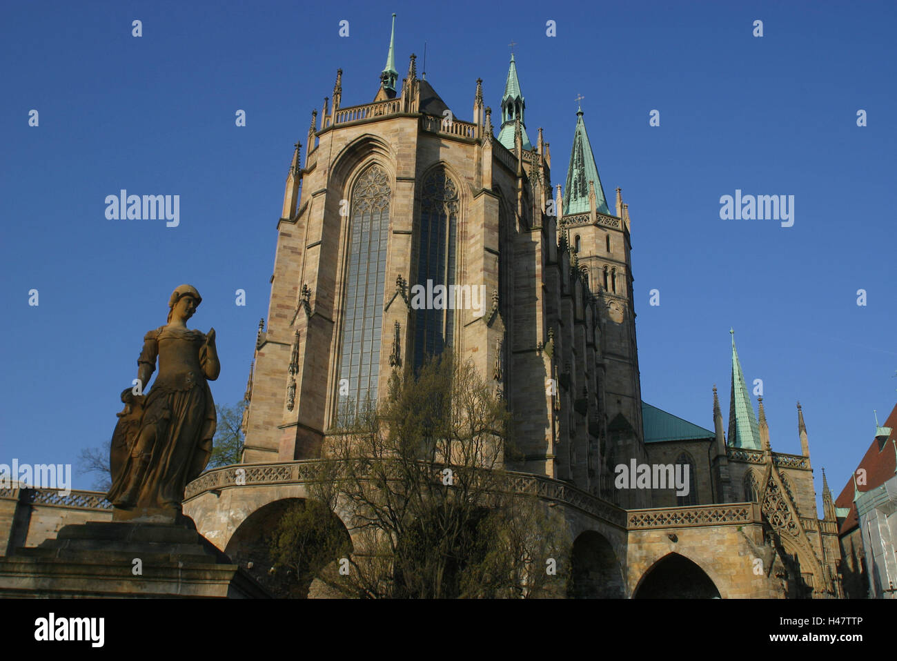 Germany, Thuringia, Erfurt, Erfurt cathedral, church, parish church ...