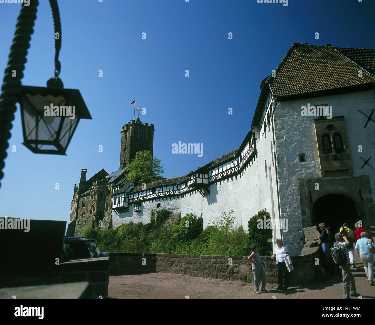 Germany, Thuringia, Eisenach, Wartburg, tourist, hill, mountain ...