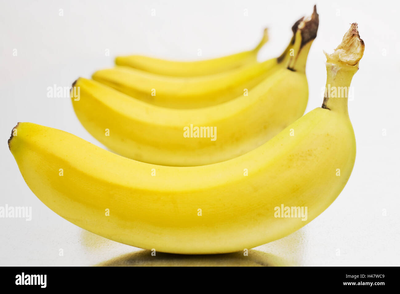 Bananas, one after the other, Food, fruit, fruits, tropical fruits ...