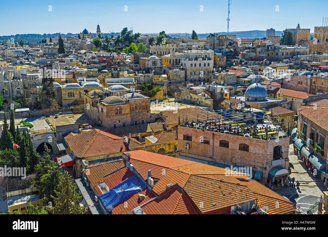 Jerusalem roof top hi-res stock photography and images - Alamy