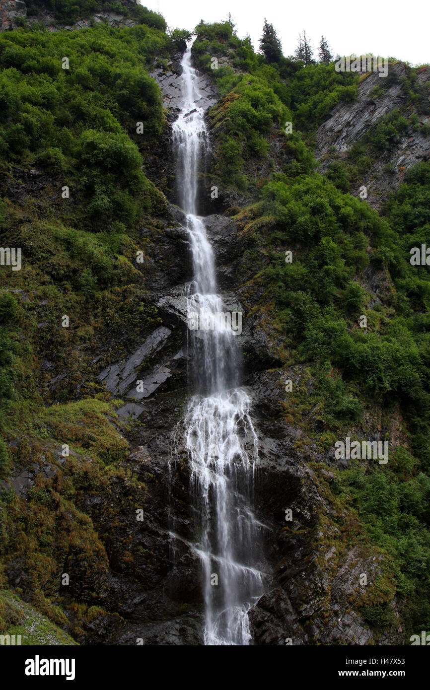 The USA, Alaska, waterfall Stock Photo - Alamy