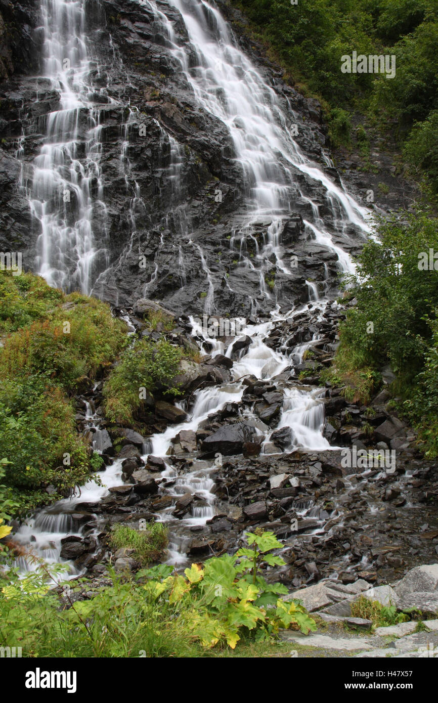 The USA, Alaska, waterfall Stock Photo - Alamy