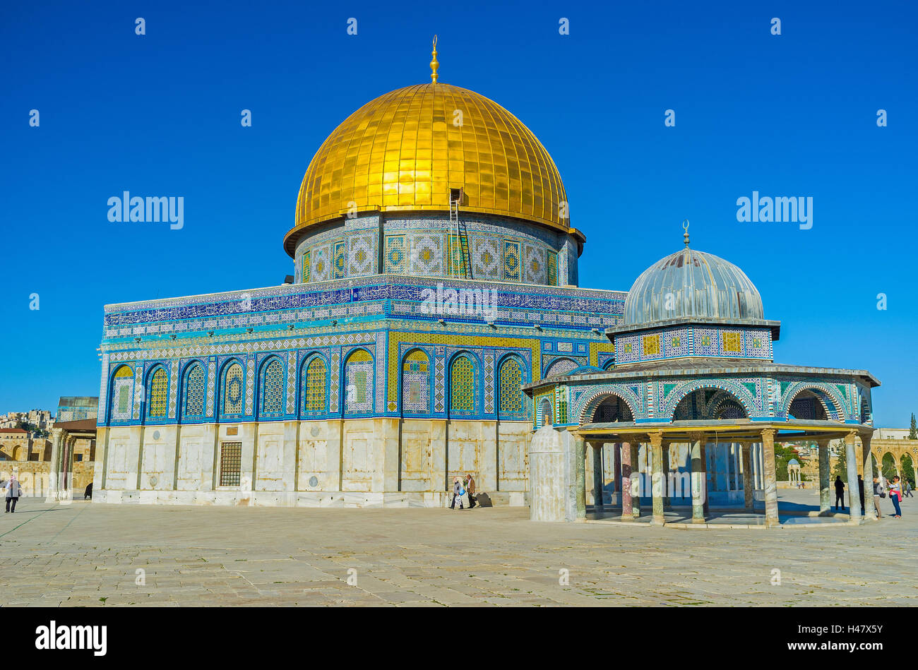 Dome of the chain jerusalem israel temple mount islam hi-res stock ...