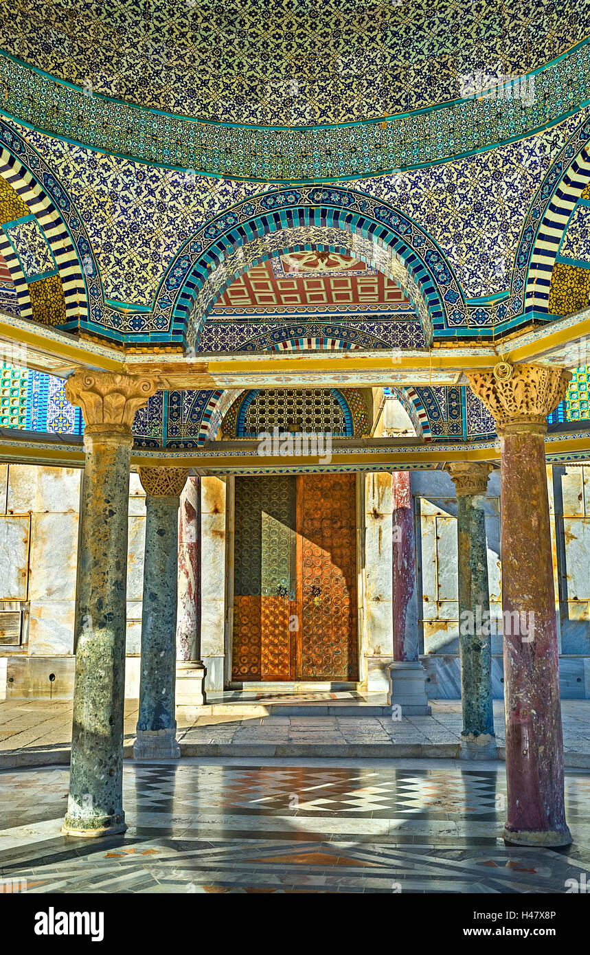 Dome Of The Rock Interior Dome