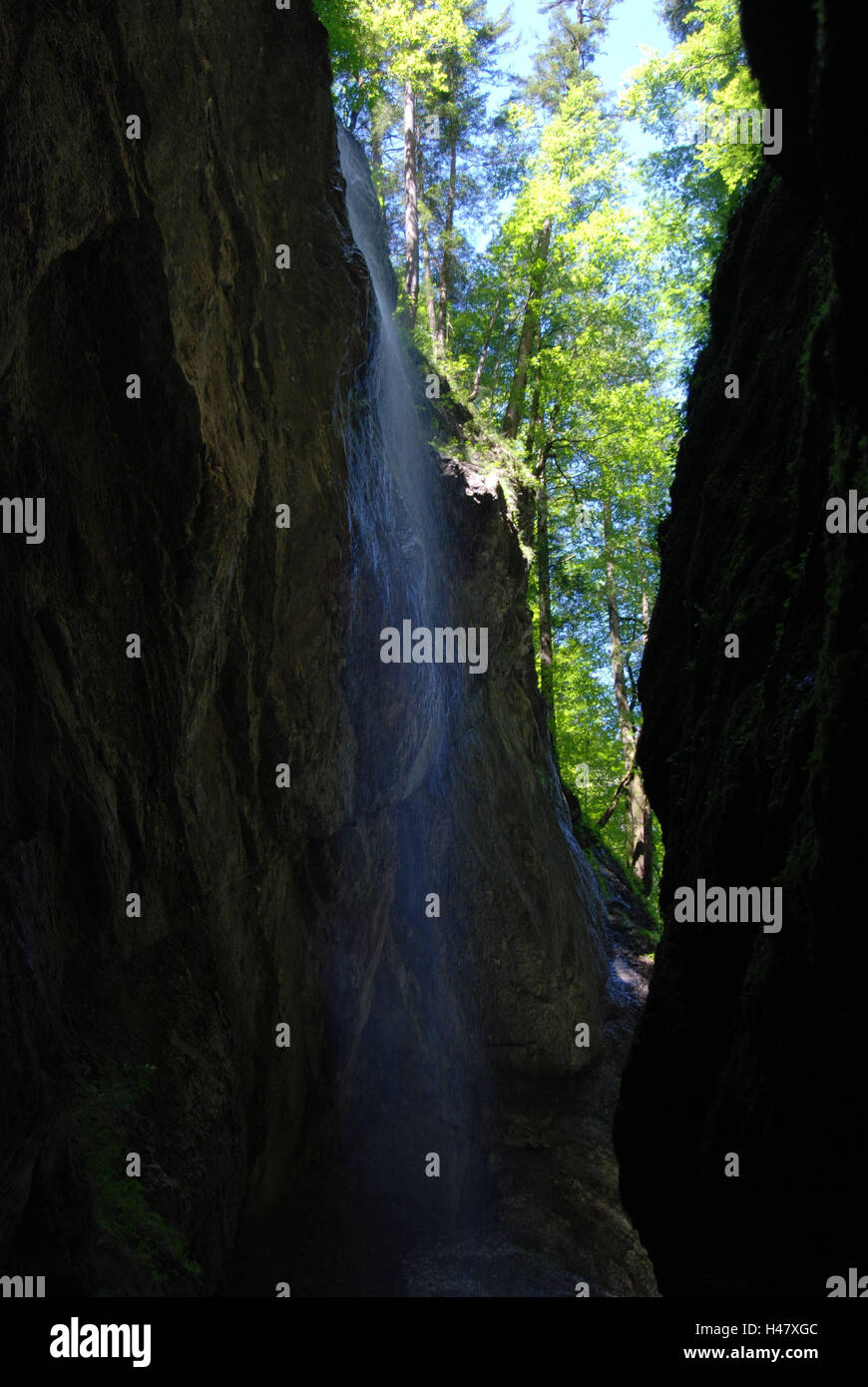 Germany, Bavaria, Garmisch-Partenkirchen, Partnachklamm, rock ...