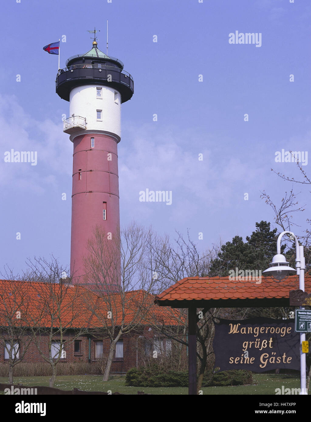 Germany, Lower Saxony, island, Wangerooge, old lighthouse, North ...