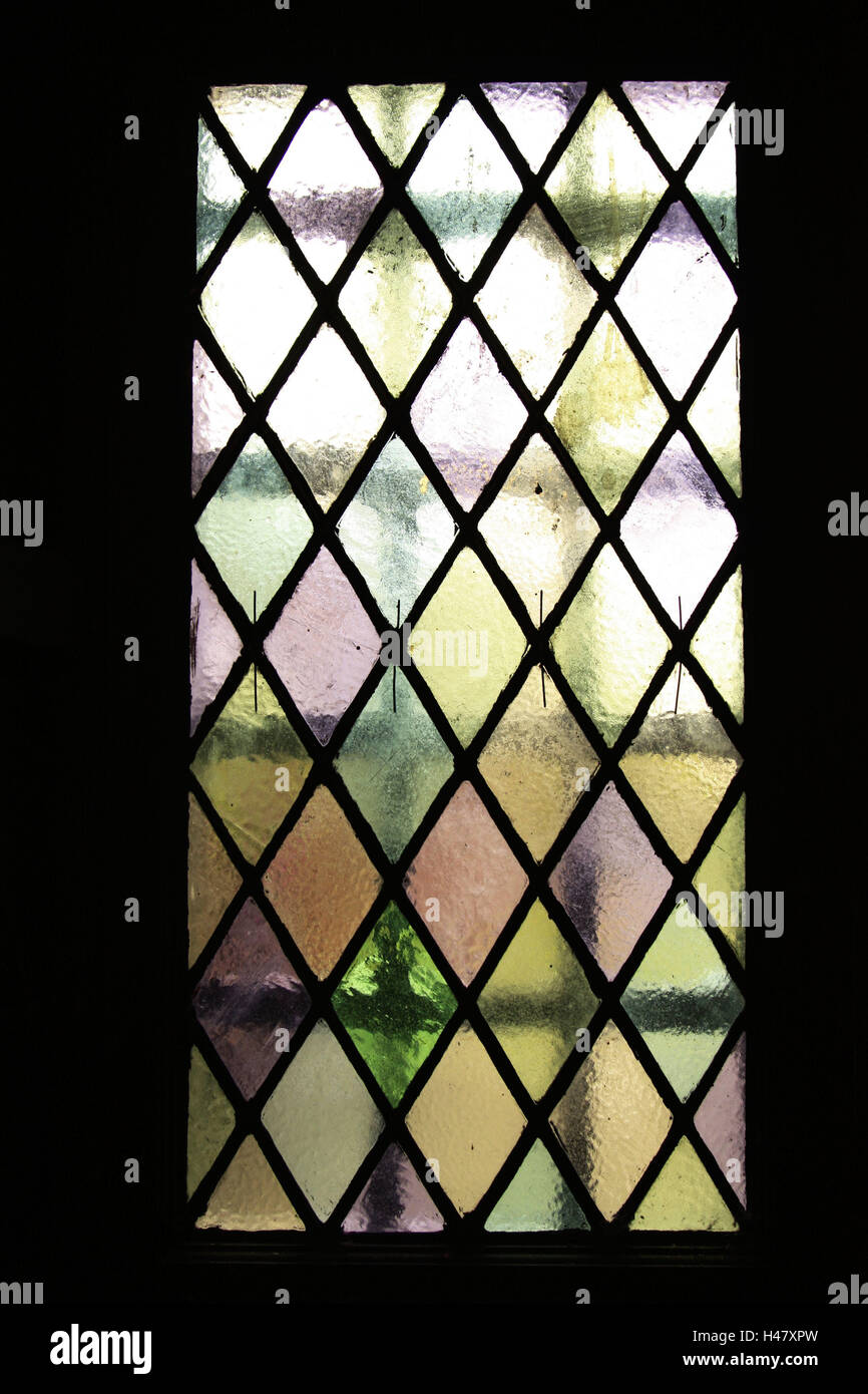 Windows, leadlighting, glasses, colourful, window pane, windowpane ...