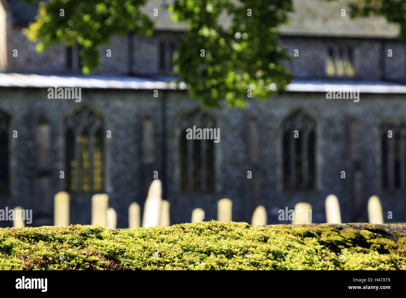 Great Britain, Norfolk, Castle Acre, church, cemetery, detail, England ...