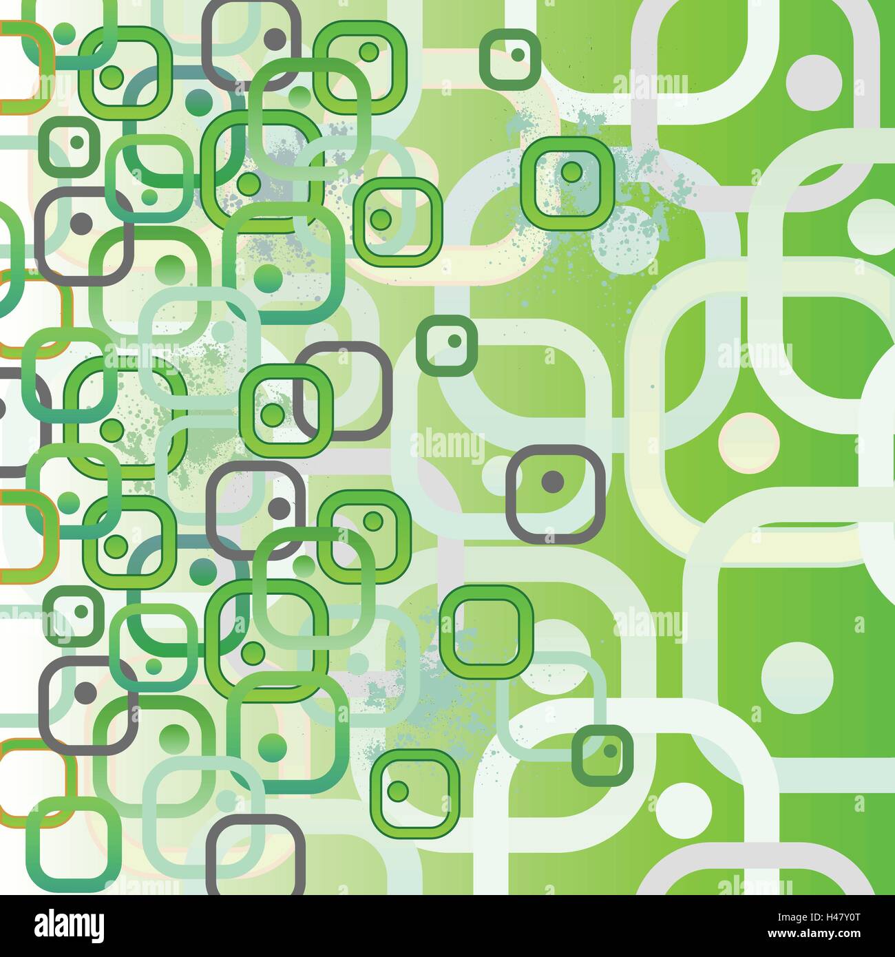 Bio cells as squares. Seamless abstract pattern. Vector illustration ...