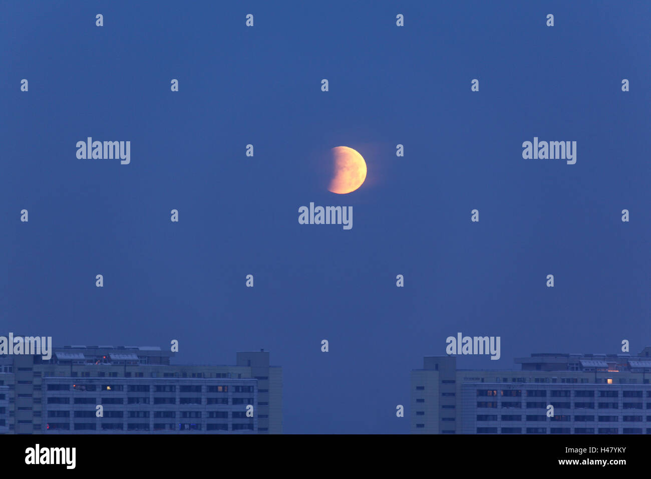 Germany, Berlin, lunar eclipse Stock Photo - Alamy