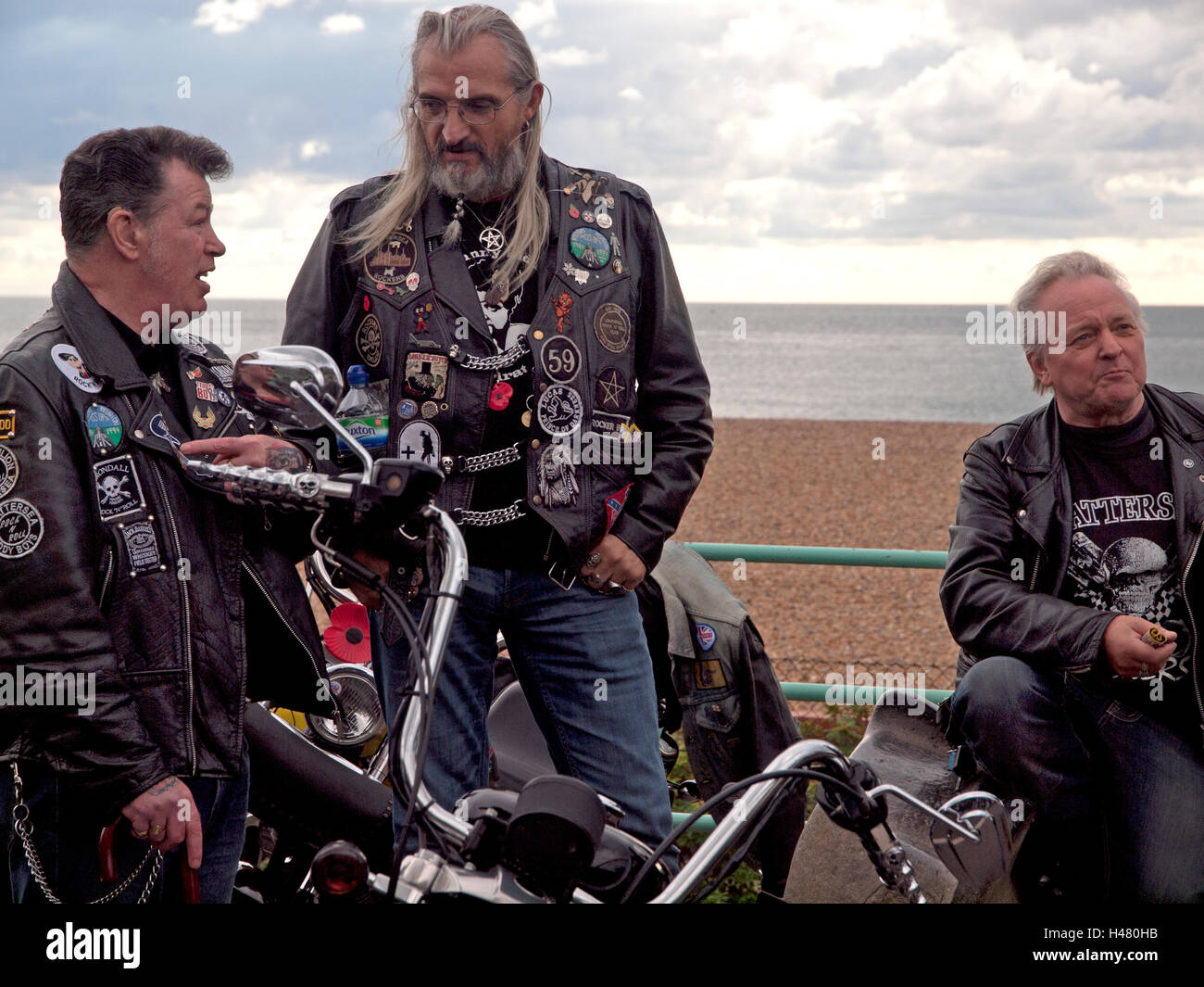 Leather jacket badges hi-res stock photography and images - Alamy