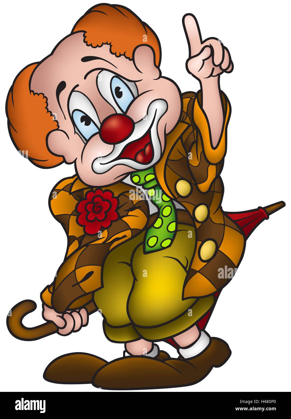 Clown laughing and pointing hi-res stock photography and images - Alamy