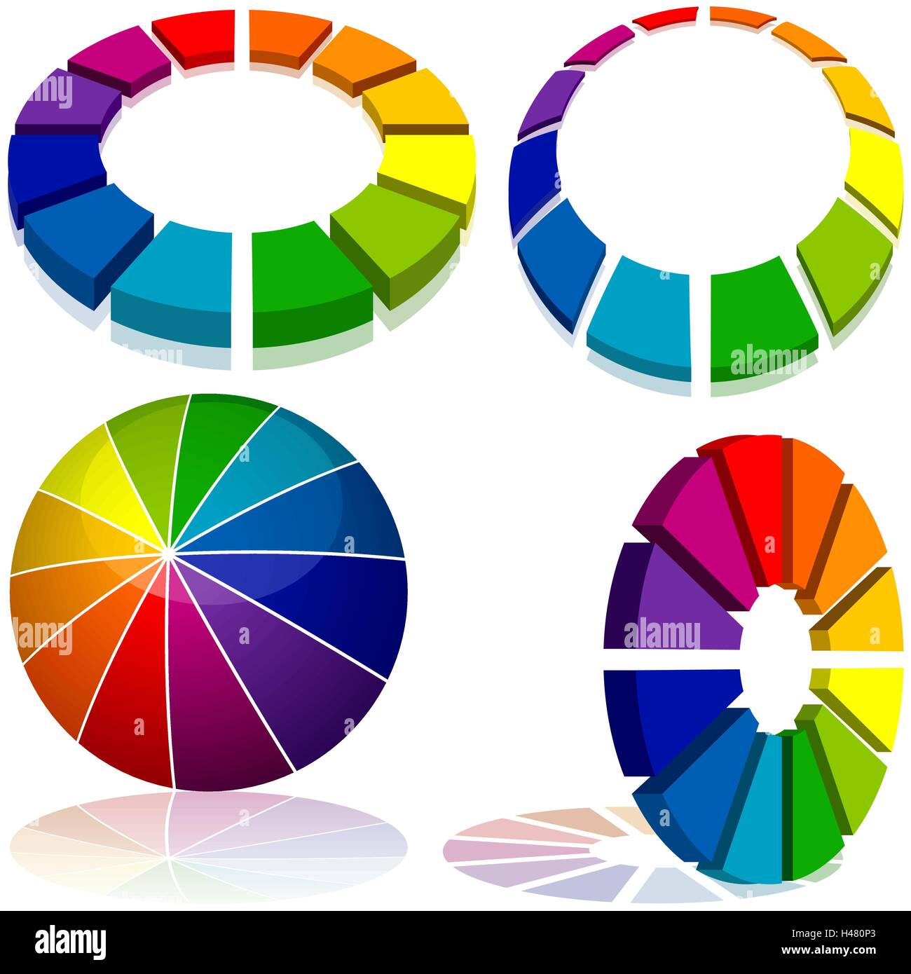 Colored Geometric Shapes Stock Vector Image & Art - Alamy