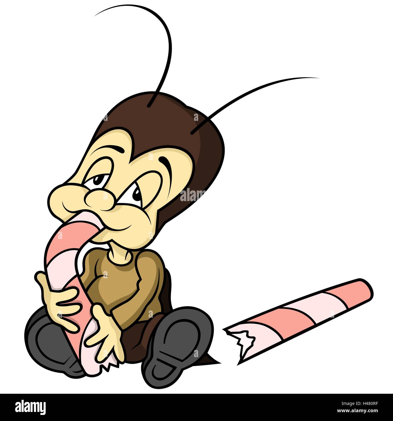 Cartoon cricket hi-res stock photography and images - Alamy