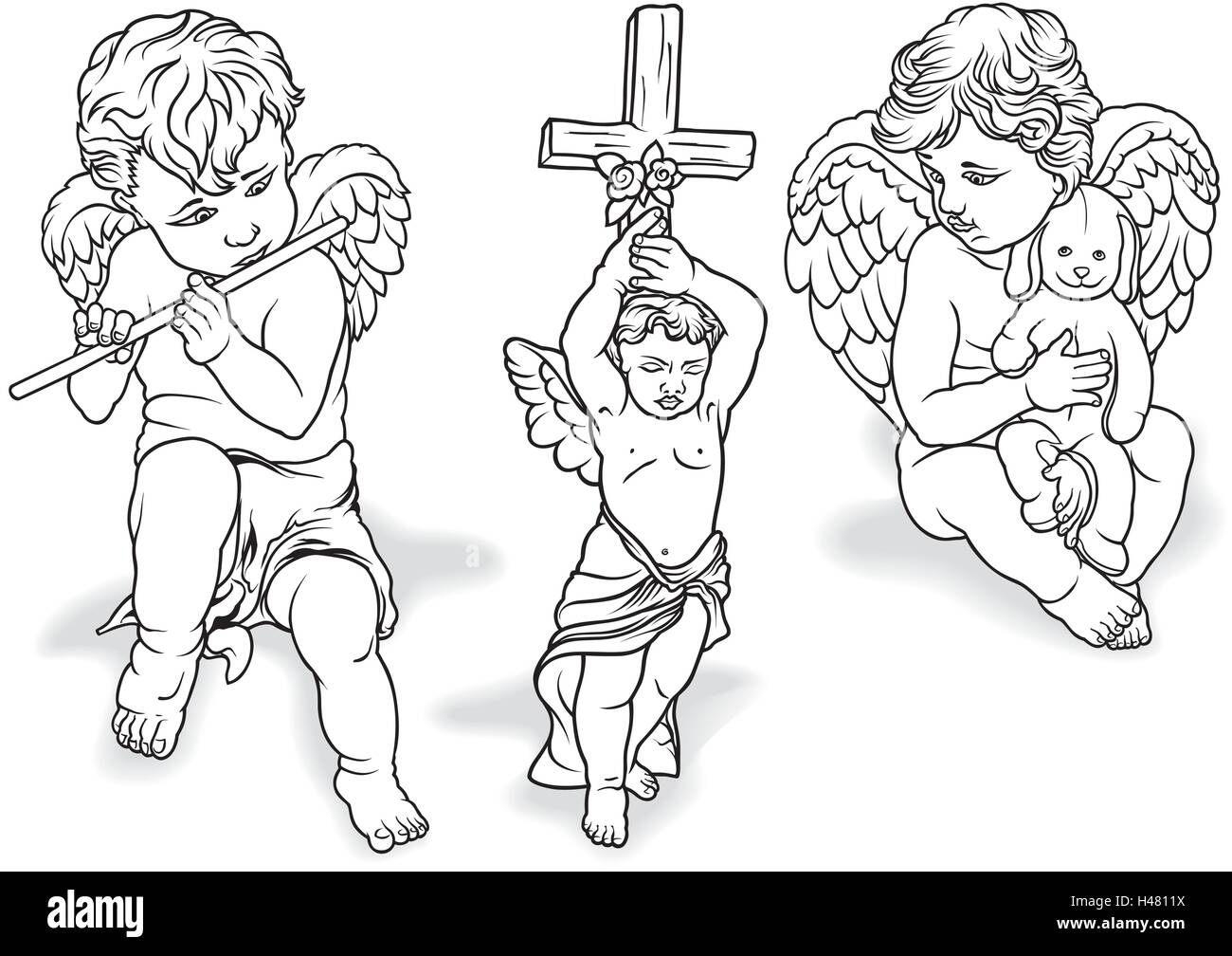 Angels figure Black and White Stock Photos & Images - Alamy