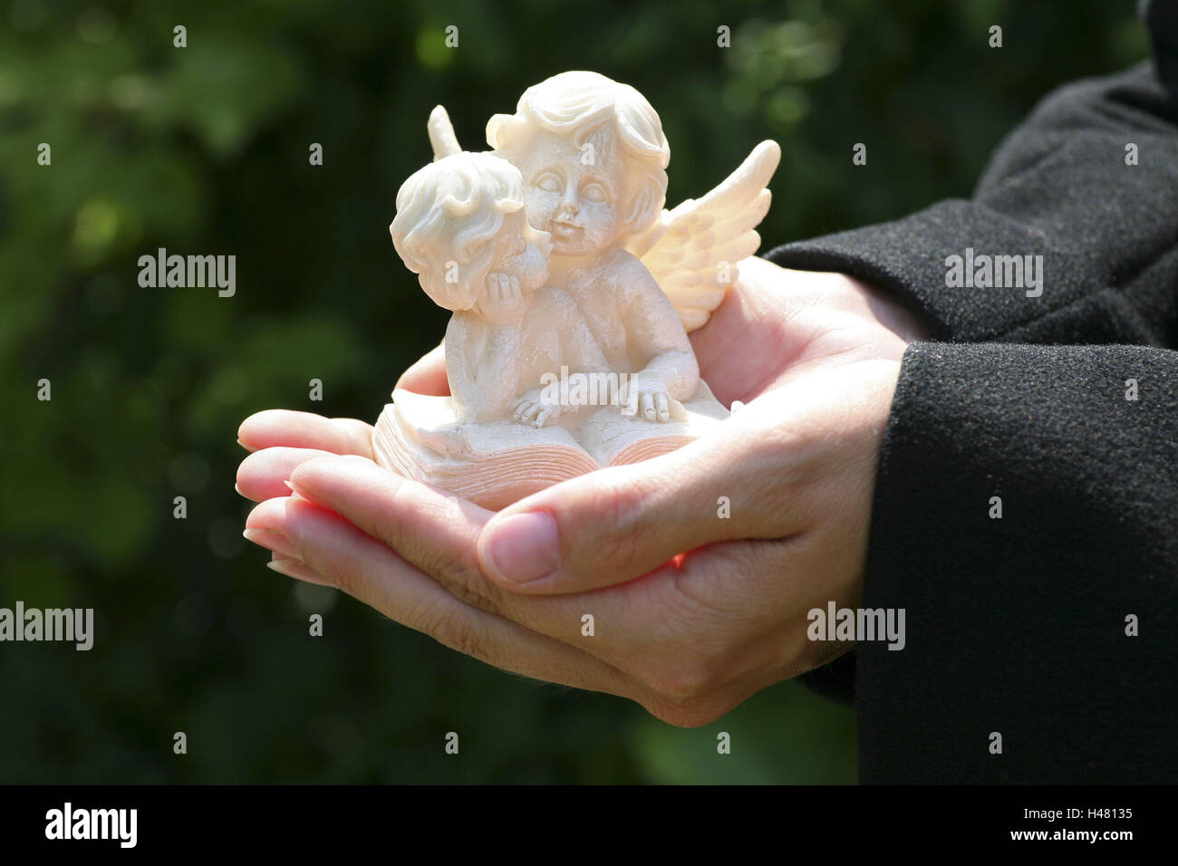 Angel's figure, hands, point, All Saints' Day, angel, figure, white ...